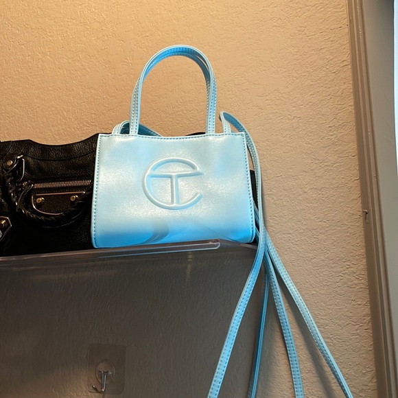 Bags | Telfar Pool Blue Colored Mini Bag | Poshmark